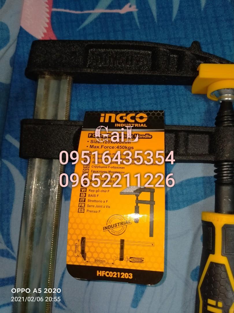 INGCO F Clamps, Commercial & Industrial, Construction Tools & Equipment ...