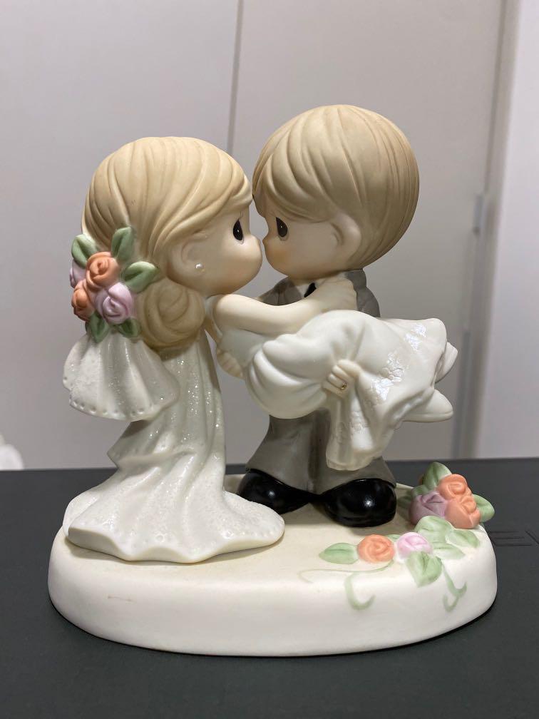 Just married Porcelain Figurine display , Furniture & Home Living, Home ...
