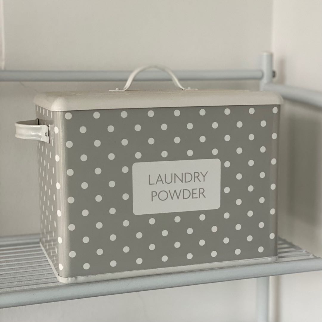Laundry powder tin, Furniture & Home Living, Home Improvement ...