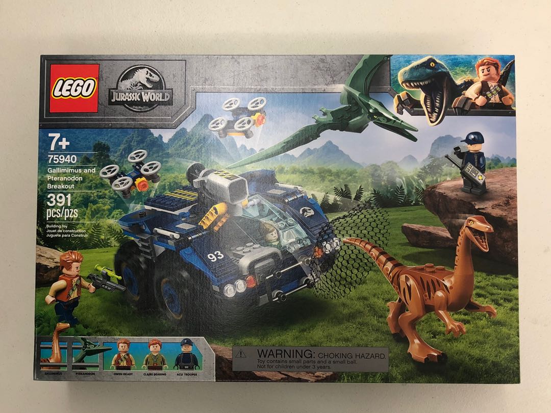 LEGO 75940 Jurassic World Gallimimus and Pteranodon Breakout, 興趣及遊戲, 玩具 ...