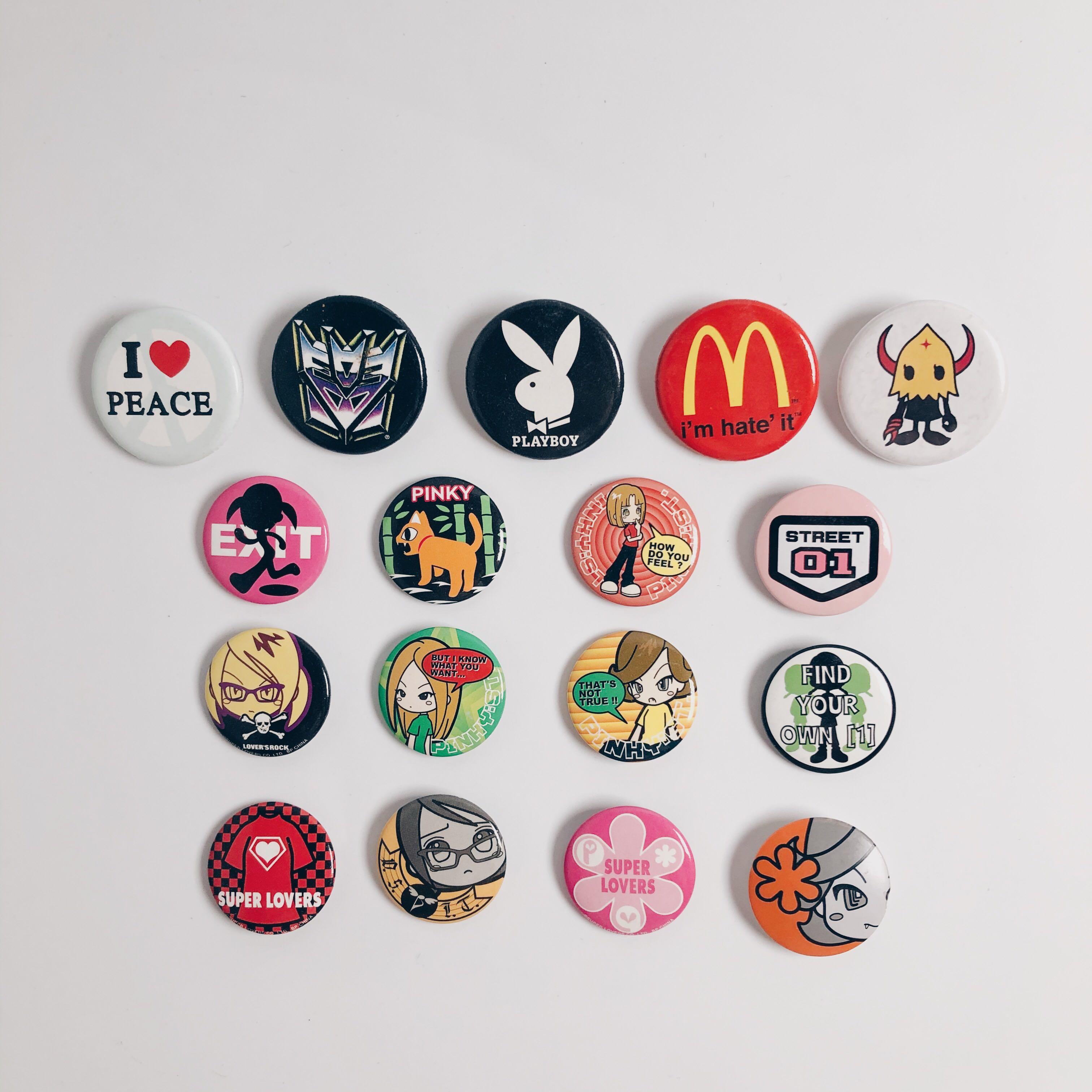 Logo Anime Badge set, Hobbies & Toys, Stationery & Craft, Art & Prints ...