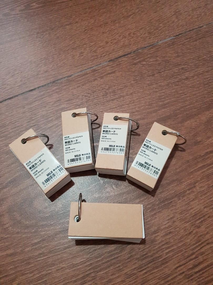 MUJI Word Cards $10 per card or $25 for all., Hobbies & Toys ...