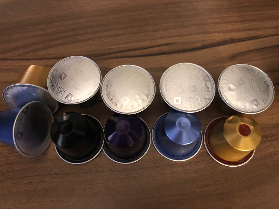Nespresso Coffee Capsule Total 100粒 4款口味 無盒 咖啡, 嘢食 & 嘢飲, 飲料 - Carousell
