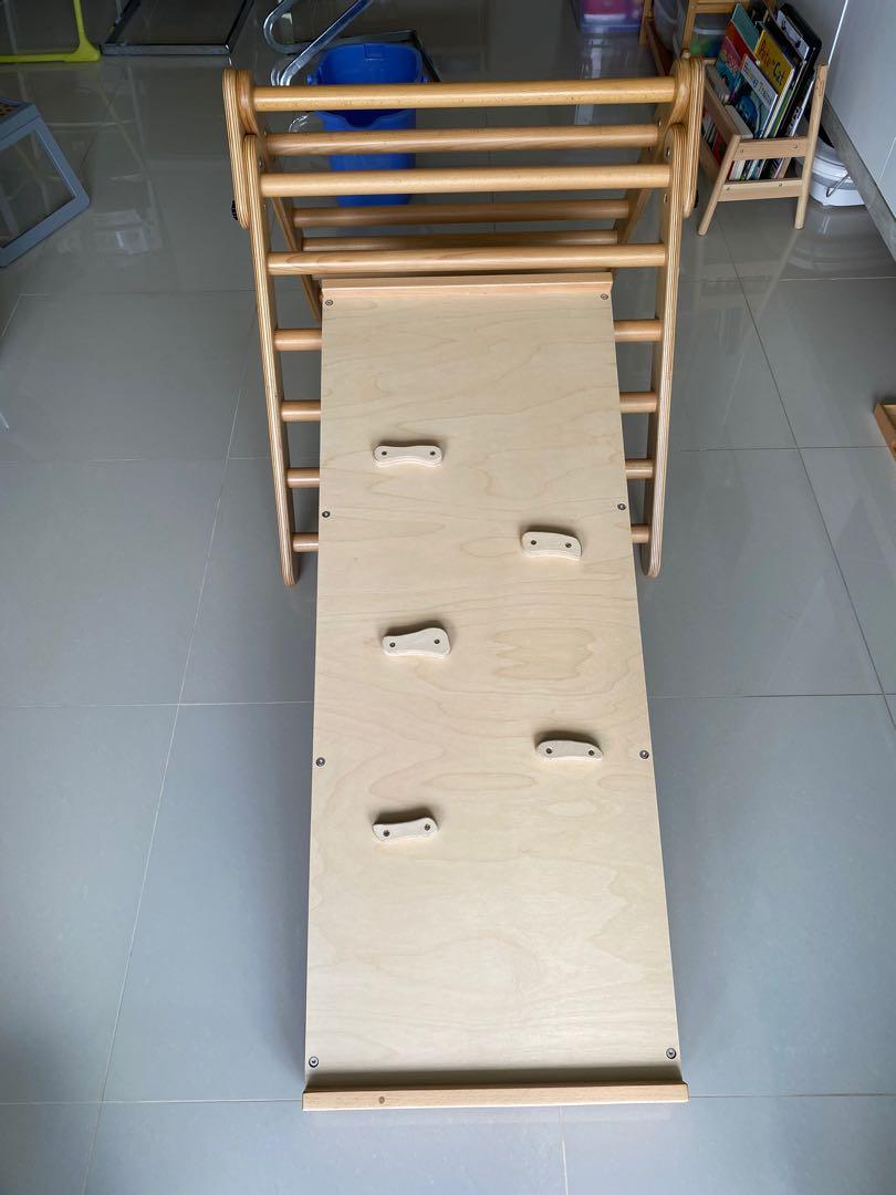 Pikler triangle with 2-sided ramp, Babies & Kids, Infant Playtime on ...