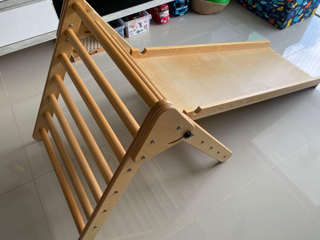 Pikler triangle with 2-sided ramp, Babies & Kids, Infant Playtime on ...