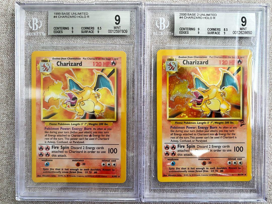 Pokémon Base Set & Base Set 2 Charizard BGS 9, Hobbies & Toys, Toys ...