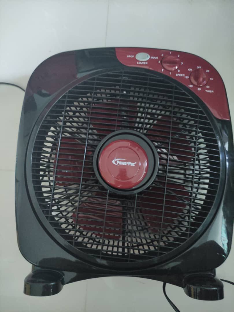 PowerPac BOX FAN, Home Appliances, Cooling & Air Care on Carousell