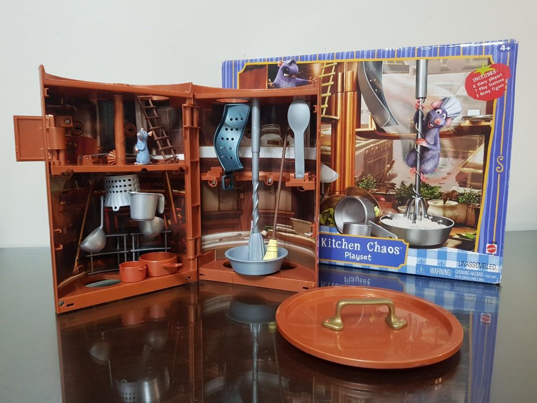 [RARE] Disney Pixar Ratatouille - Kitchen Chaos Playset by Mattel ...