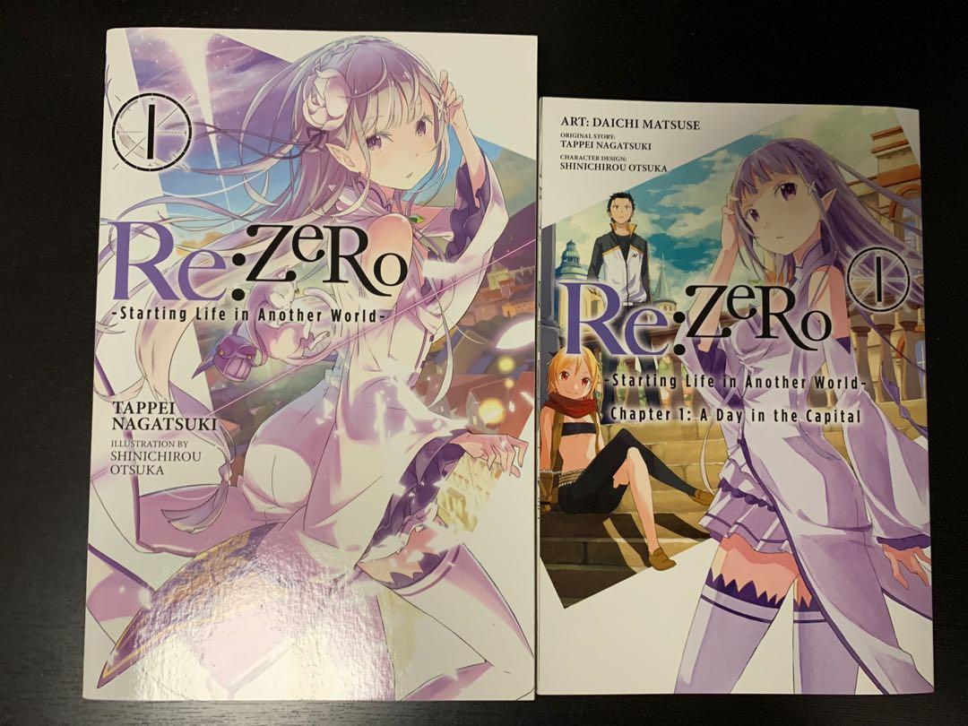 Re zero manga volume 1 and Re zero light novel volume 1, Hobbies & Toys ...