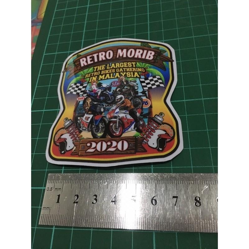 Sticker supporter bike week desaru / santai anak utara / retro morib ...