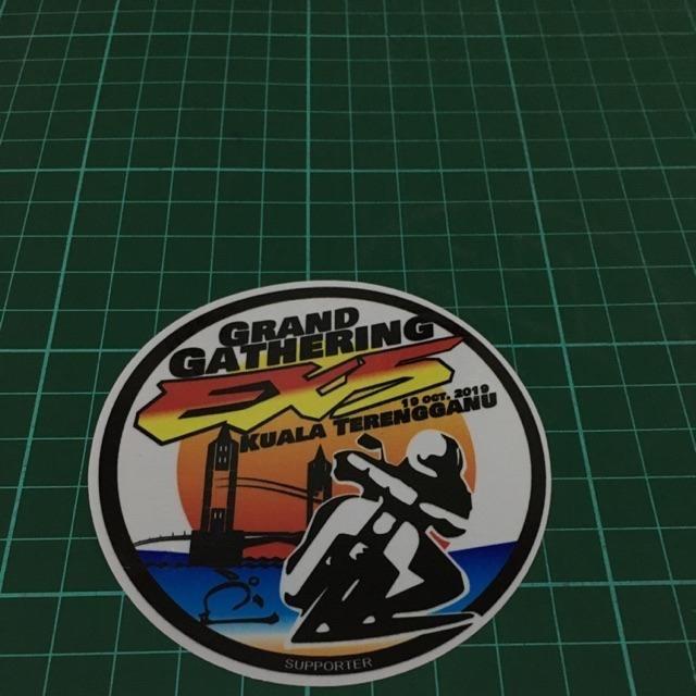 Sticker supporter bike week desaru / santai anak utara / retro morib ...