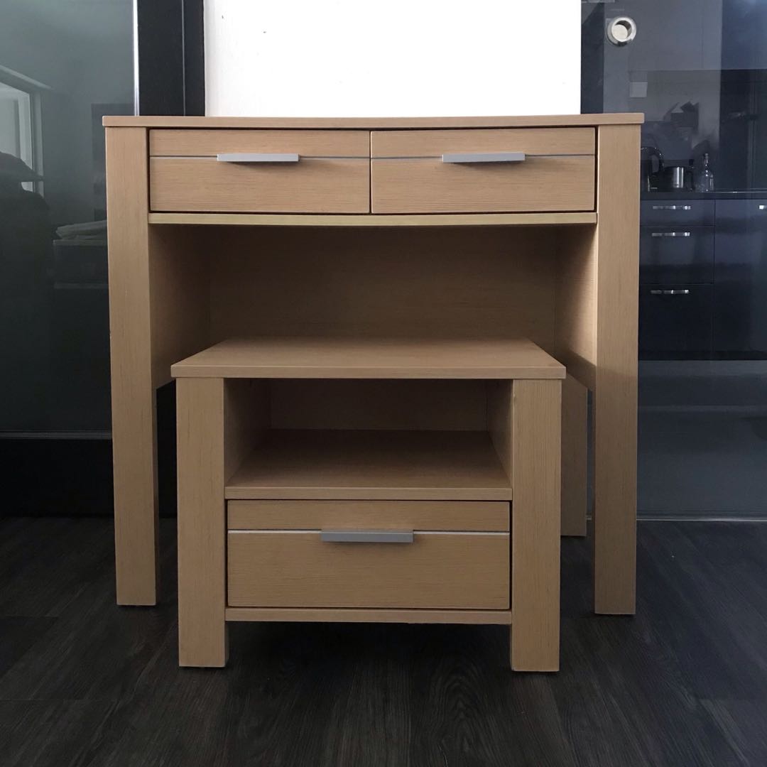 Study/Dressing Table ($50), Mirror & Bedside Table ($120), Furniture ...