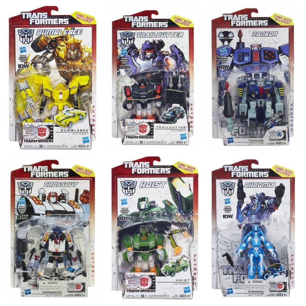 Transformers Generations 30th Anniversary Bumblebee Trailcutter Tankor ...