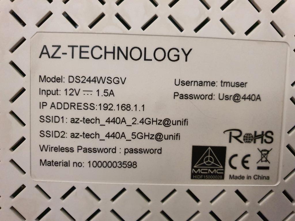 UNIFI DSL Modem/Router DS244WSGV, Computers & Tech, Parts & Accessories ...