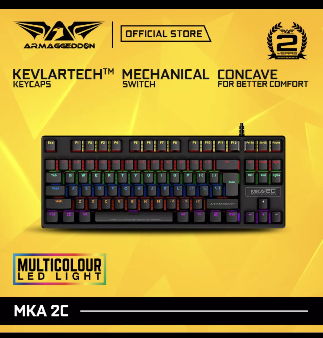 Armaggeddon MKA-2C PSYCHRAVEN Wired Mechanical Gaming Keyboard ...