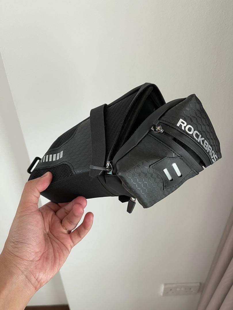 Rockbros saddle bag (L size), Sports Equipment, Bicycles & Parts, Parts ...