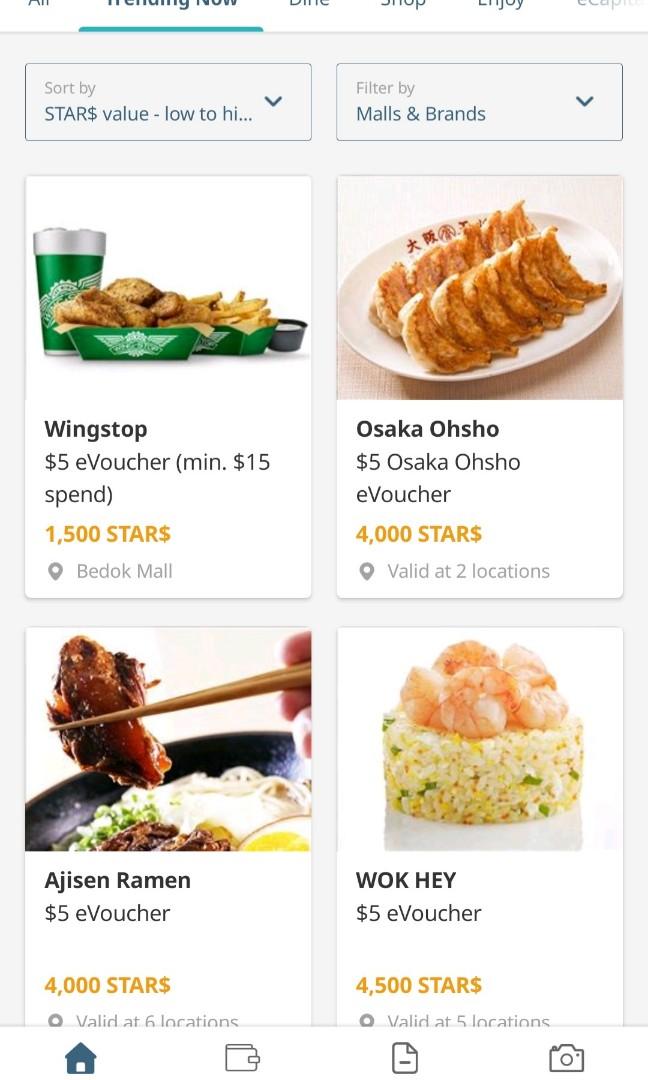 CapitaStar STAR$ - Capitaland Voucher eCapitaVoucher, Tickets ...