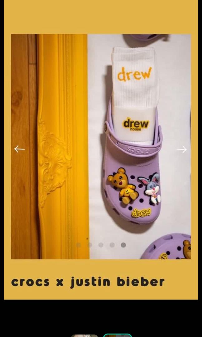 Drew Crocs, Men's Fashion, Footwear, Flipflops and Slides on Carousell