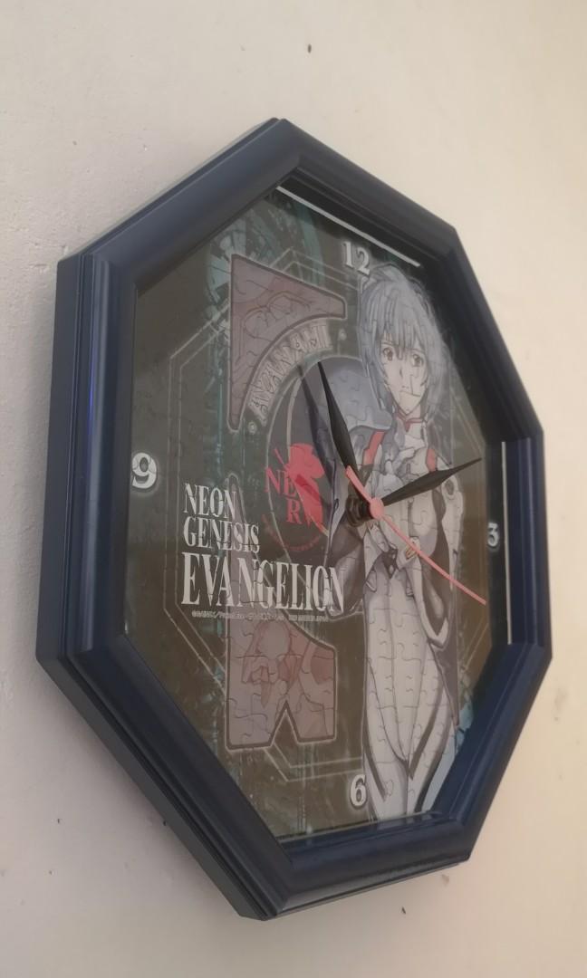 Evangelion wall clock, Furniture & Home Living, Home Decor, Clocks on ...