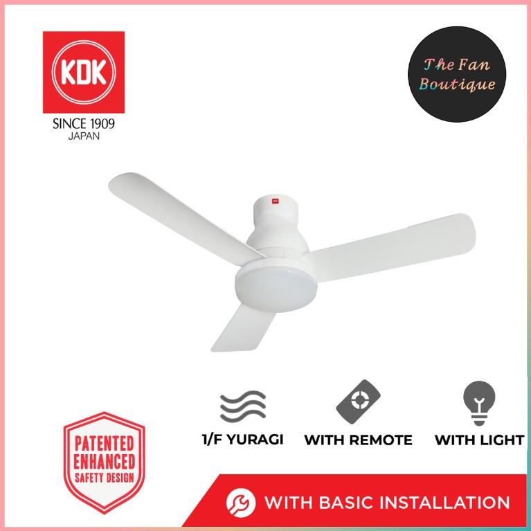 Free Standard Installation - KDK U48FP 48" (120cm) Remote Controlled DC ...