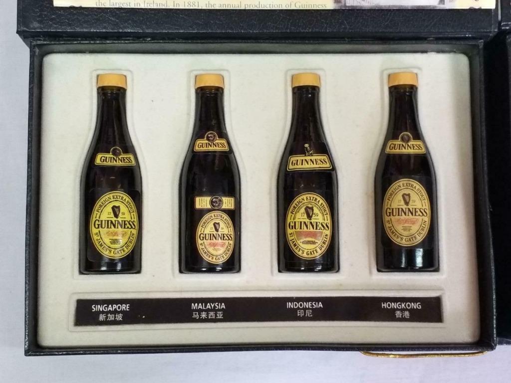 Guinness Collectibles Miniature Glass Bottles Sets, Hobbies & Toys ...