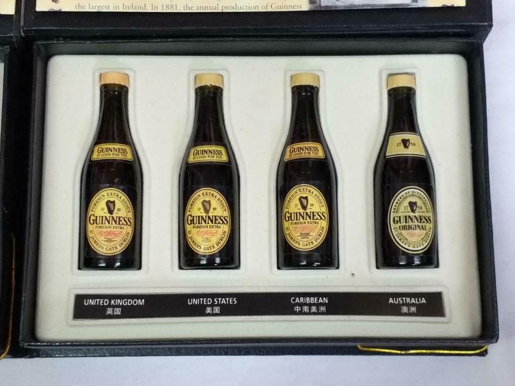 Guinness Collectibles Miniature Glass Bottles Sets, Hobbies & Toys ...