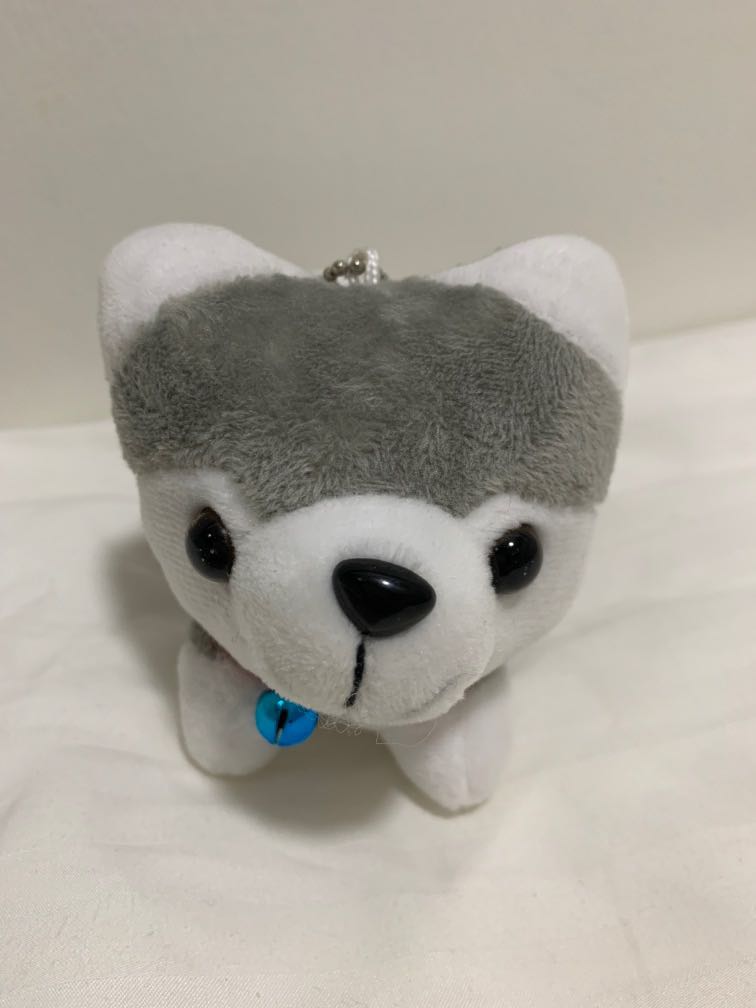 Husky Plushie Keychain, Hobbies & Toys, Toys & Games on Carousell