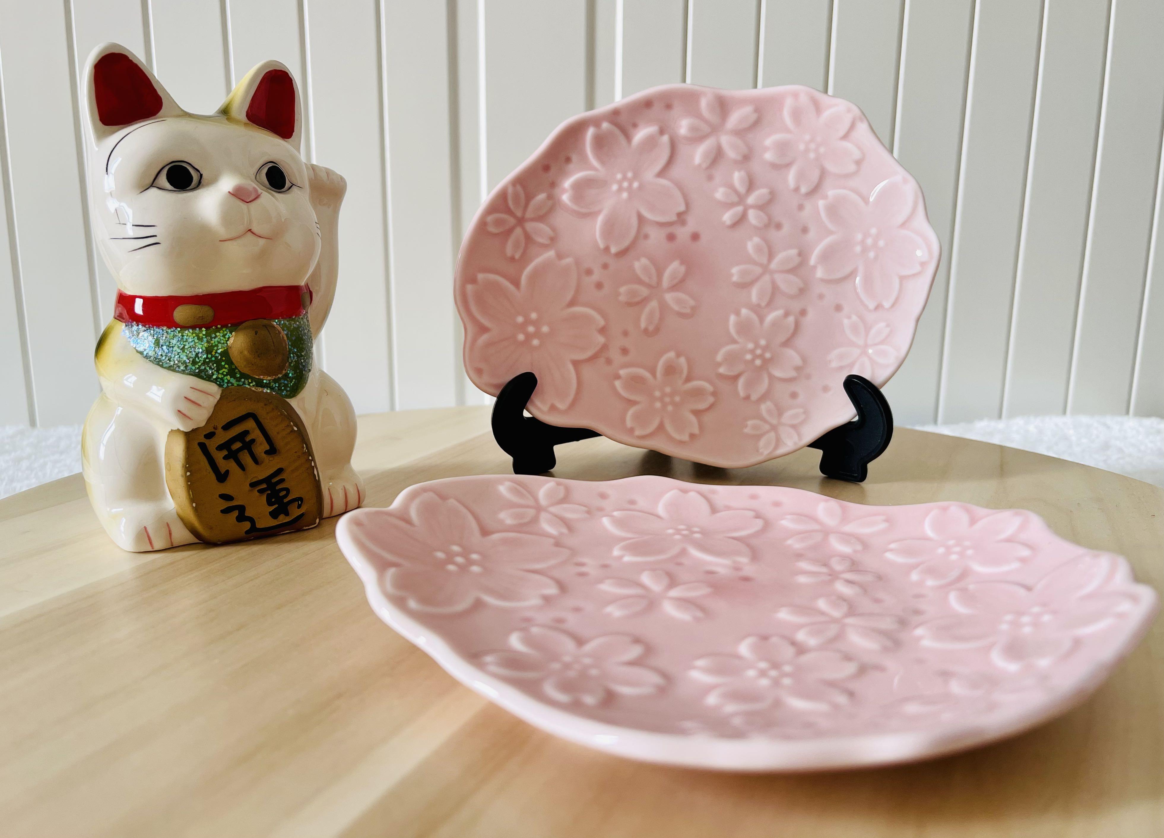Japanese Floral Design Plate Hana-tsukushi Plate Pink., Furniture ...