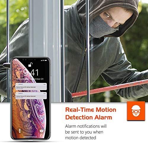 KAMTRON WiFi Security Camera with 350 ° / 100 ° Swivel, Monitor with ...