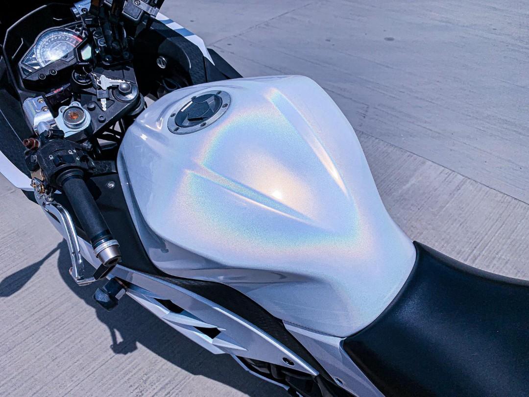 Kawasaki Ninja Sport Bike - Full Vinyl Sticker Wrap Holographic ...