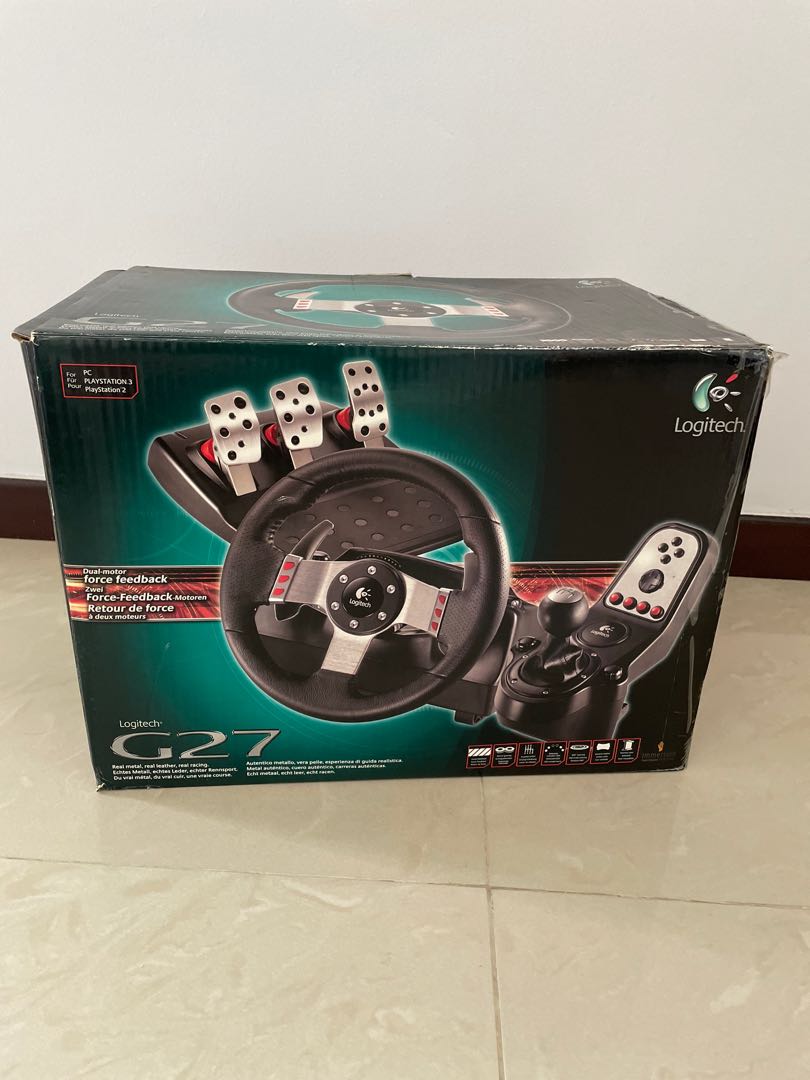 Logitech G27 Racing Wheel Video Gaming Gaming Accessories Controllers On Carousell