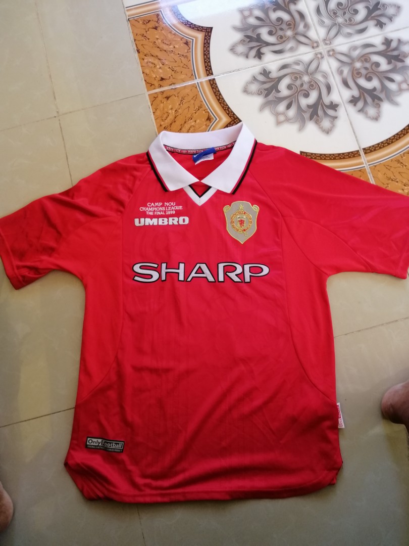 Manchester United Sharp vintage 1999, Men's Fashion, Activewear on ...
