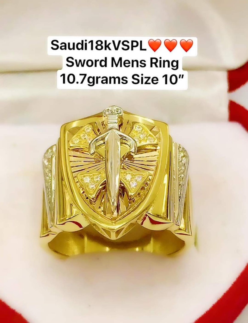 Men's Ring Sword Design, Men's Fashion, Watches & Accessories, Jewelry ...