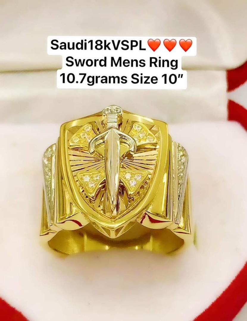 Men's Ring Sword Design, Men's Fashion, Watches & Accessories, Jewelry ...