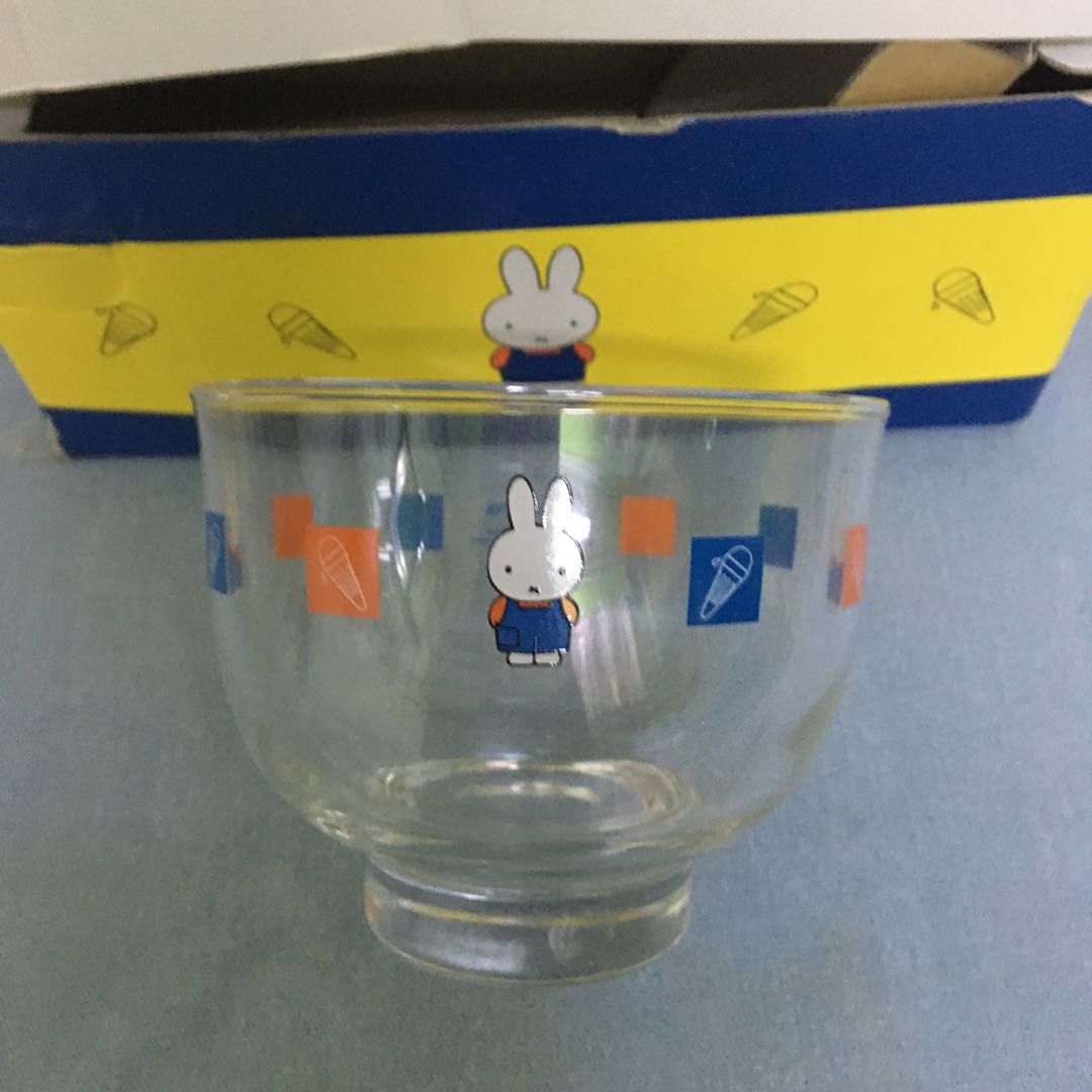 Miffy Rabbit Footed Bowl Soup Cereal Snack Bowls, Furniture & Home ...