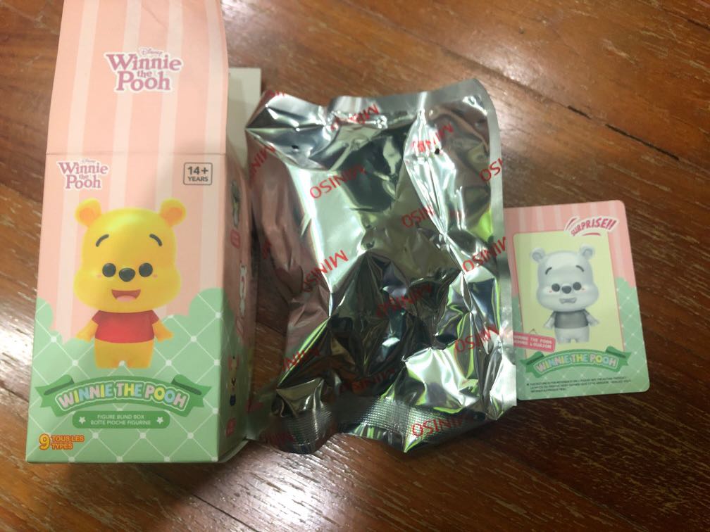 Miniso Winnie the Pooh Figurine Hidden Rare (Silver), Hobbies & Toys ...