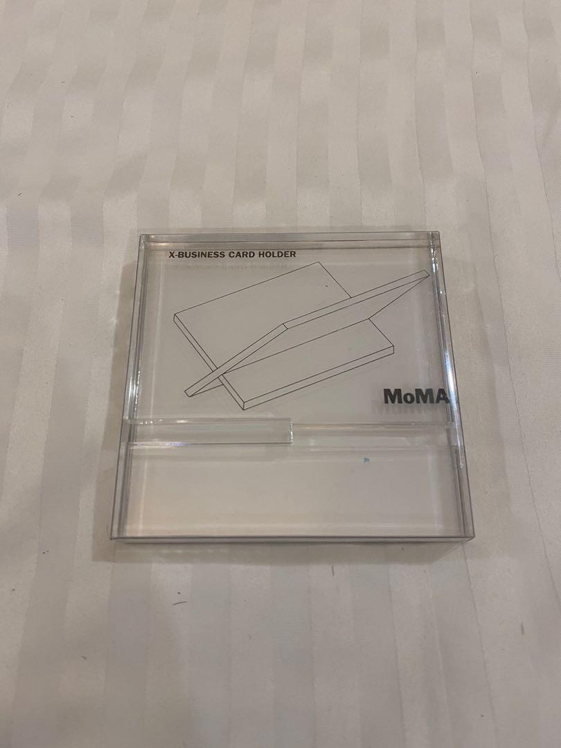 MoMA Museum of Modern Art CLEAR X Desktop Business Card Holder ...