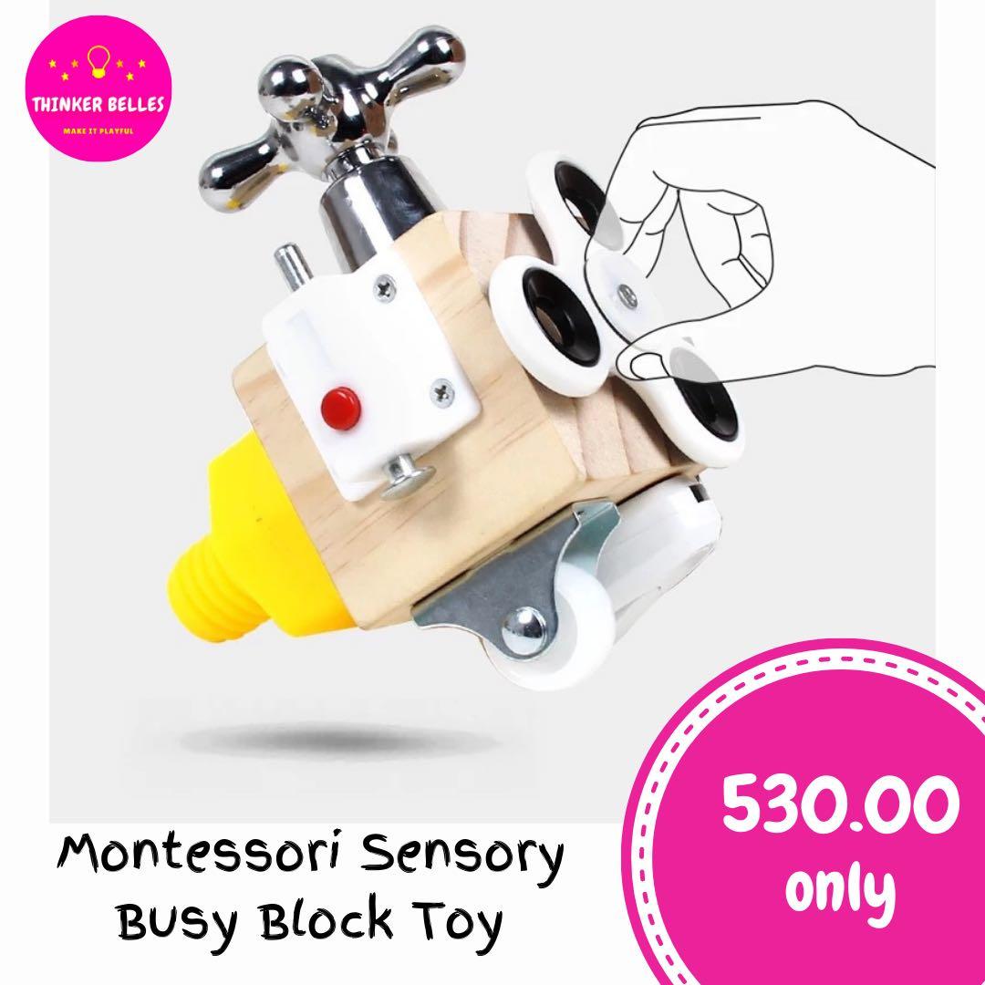 Montessori Sensory Busy Block Toy, Hobbies & Toys, Toys & Games on ...