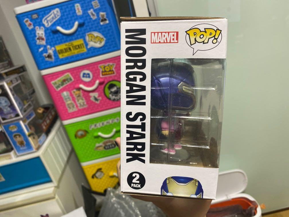 Morgan Stark and Tony Stark (GITD) Funko Pop 2-Pack, Hobbies & Toys ...