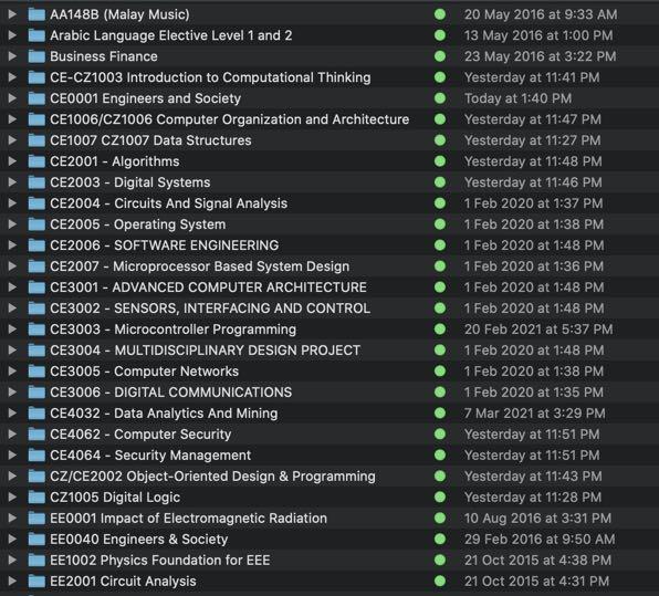 NTU Computer Electrical Engineering Mods Notes Repository Lectures ...