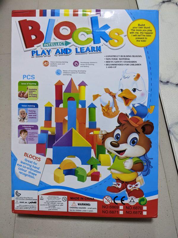 Number Foam Building Blocks, Hobbies & Toys, Toys & Games on Carousell