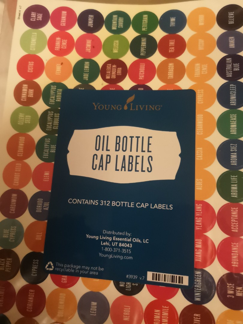 Oil bottle cap labels, Everything Else on Carousell