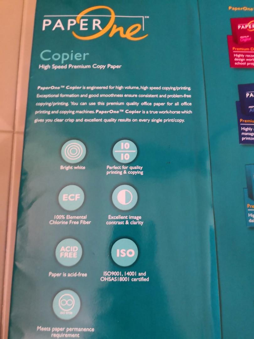 PaperOne 80gsm A3L Copier paper 500 sheets, Hobbies & Toys, Stationery ...