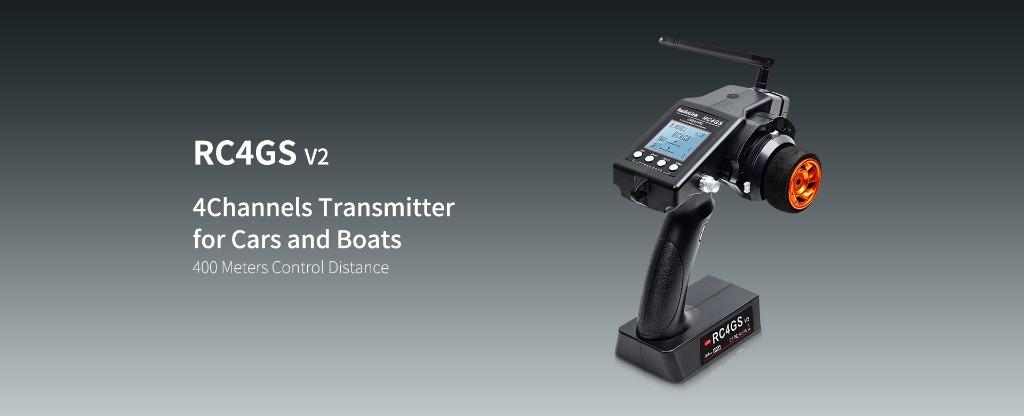 RadioLink RC4GS V2 2.4G 4 Channel RC Radio Control with R6FG 6 Channel ...