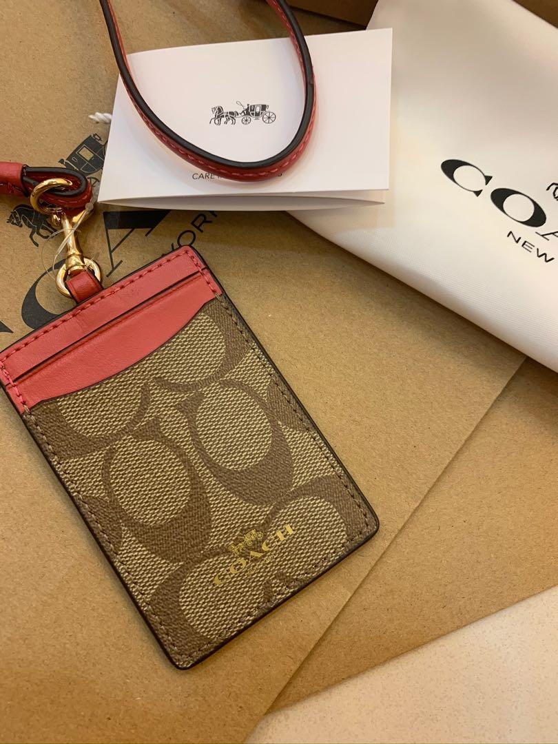 Ready Stock authentic Coach Lanyard 63724 monogram, Luxury, Accessories ...