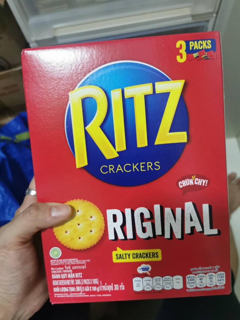 Ritz Original Salty Crackers, Food & Drinks, Local Eats on Carousell