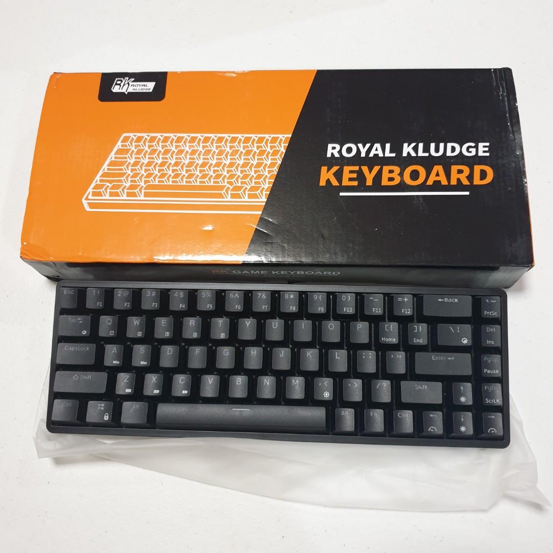 HOTSWAP! Royal Kludge RK G68 black mechanical keyboard with bluetooth 2 ...