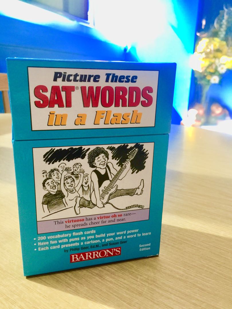 SAT Words picture flash cards (Barron ), Hobbies & Toys, Books ...