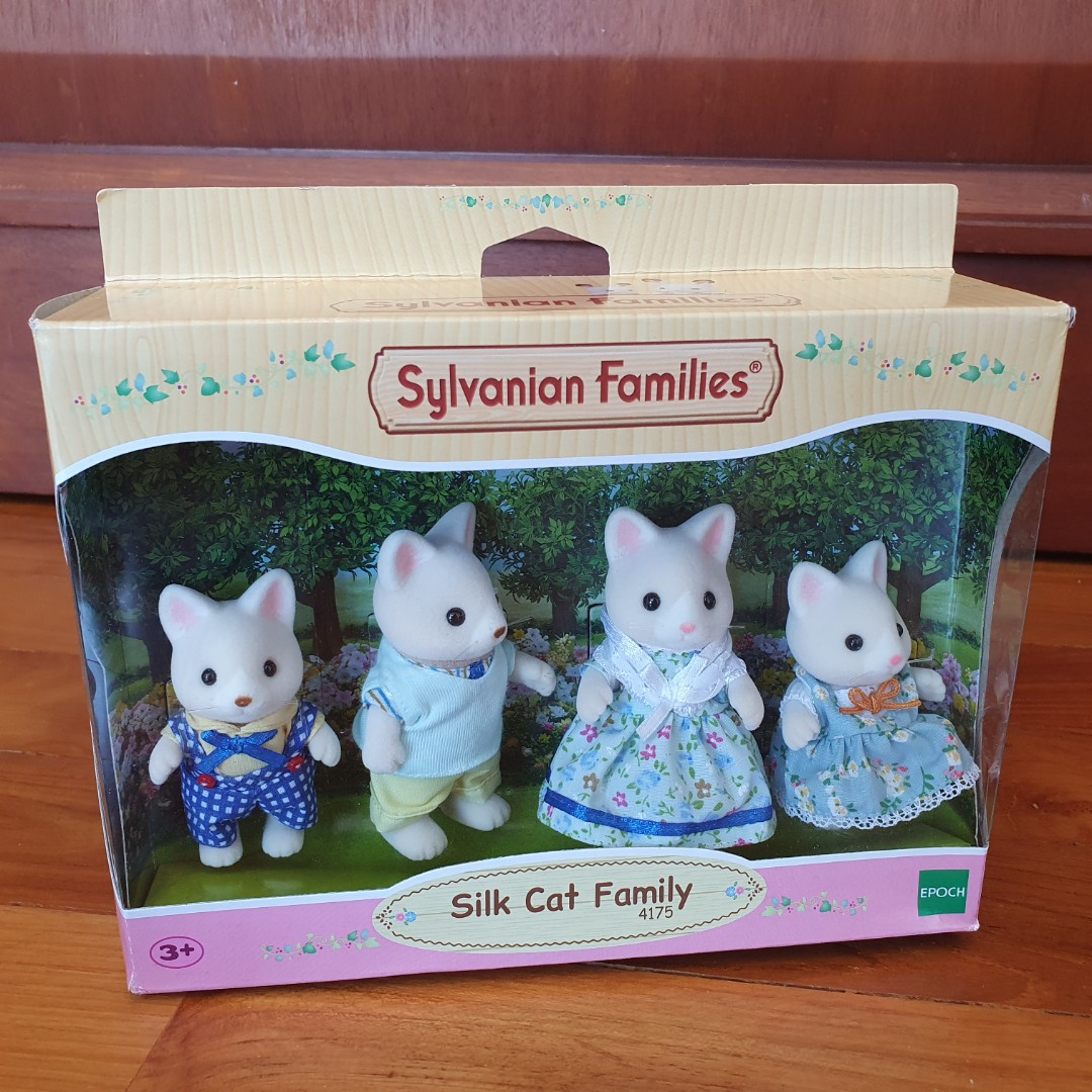 Silk Cat Family Sylvanian Families Doll Figurine, Hobbies & Toys, Toys ...
