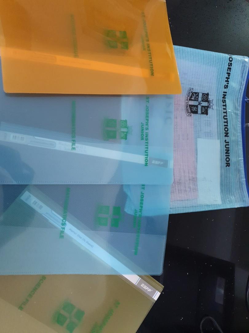 SJIJ school subject files, Books & Stationery, Stationery on Carousell